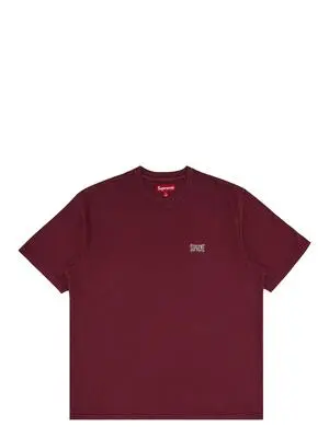 Supreme Warm Up Washed Short-sleeve Top - Red