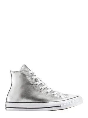 CONVERSE Chuck Taylor All Star High Metallic Sneakers - Silver