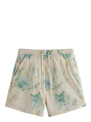 Kith Vintage Roses Waffle Swim Shorts - Cream