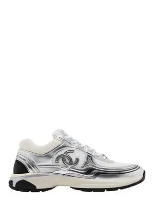 Chanel Cc Logo Sneakers - White