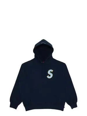 Supreme Logo Hooded Sweatshirt - Blue