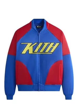 Kith X Superman Satin Bomber Jacket - Blue