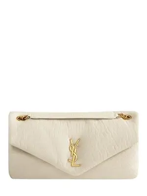 Saint Laurent Medium Calypso Chain Bag - White