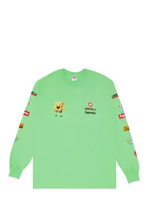 Supreme X Spongebob Squarepants X Castelli Racing Long-sleeve Tee - Green