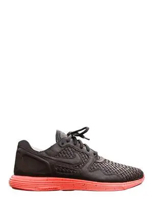Nike Lunar Flow Woven Leather Tz Sneakers - Black