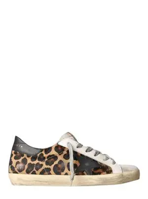 GOLDEN GOOSE Superstar Leopard Sneakers - Brown