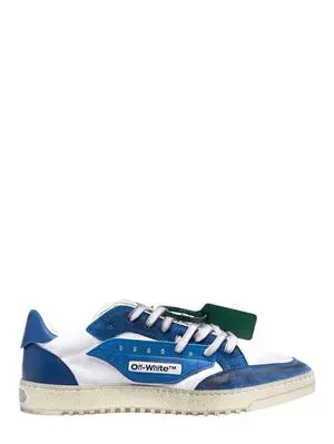 Off-White 5.0 Low Vintage Finish Sneakers - Blue