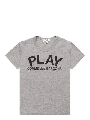 Play Comme Des Garcon Logo T-shirt - Grey