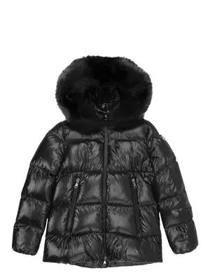 Moncler Laiche Zip Up Puffer Jacket - Black