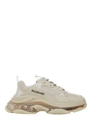 Balenciaga Triple S Sneaker With Clear Sole Brown