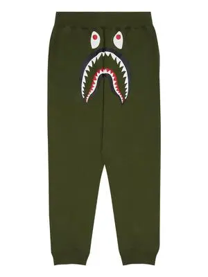 A BATHING APE Shark Sweatpants - Green