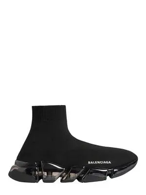 Balenciaga Speed 2.0 Sneaker With Full Clear Sole - Black