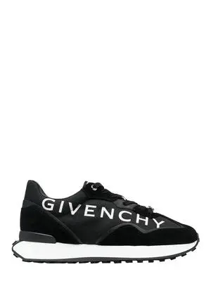 Givenchy Giv Runner Logo Print Sneakers - Black