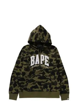 A BATHING APE 1st Camo Pullover Hoodie - Green