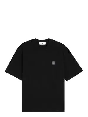 Stone Island Compass Patch Logo T-shirt - Black