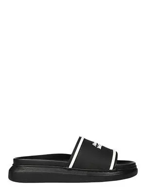 Alexander McQueen Rubber Hybrid Sandal - Black