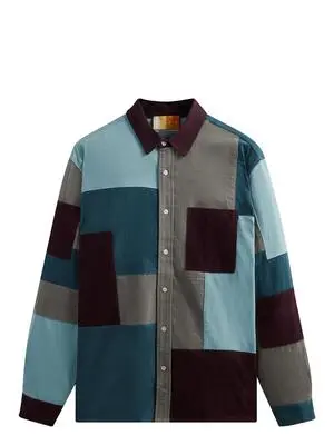 Kith Patchwork Cord Ludlow Shirt - Blue