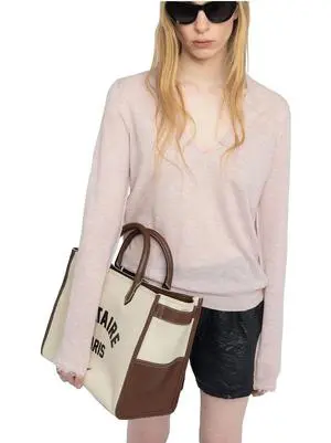 Zadig&Voltaire Cashmere V-neck Sweater - Pink