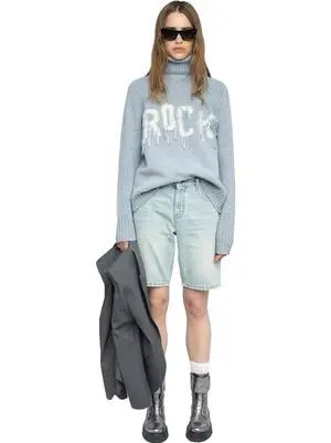 Zadig&Voltaire Mora Wool Rock Sweater - Blue