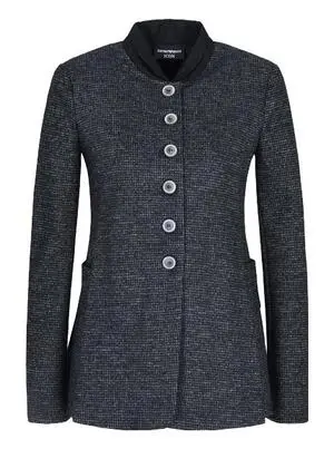 Emporio Armani Icon Houndstooth Jacket - Black