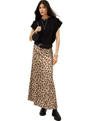 Ba&sh Blaire Long Skirt - Brown / Neutral
