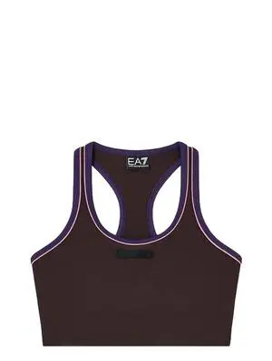 EA7 Dynamic Athlete Sports Bra In Vigor7 Technical Fabric - Brown