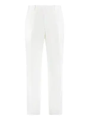 THE (ALPHABET) Cotton Chino Trousers - White