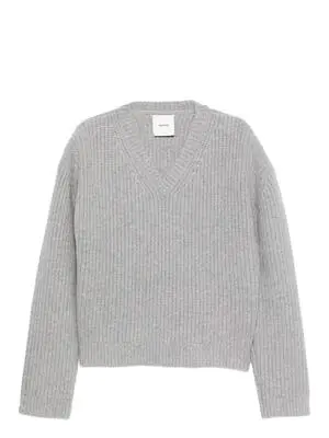 Nanushka V-neck Ribbed Sweater - Grey