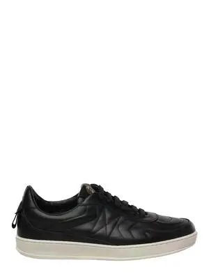 GIULIANO GALIANO Dynasty Quilted Lace-up Sneakers - Black