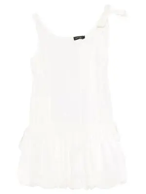 TOUT A COUP Gathered-detailing Dress - White