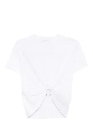 Rabanne Ring-detail T-shirt - White