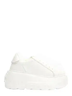 Casadei Nexus Platform Leather Sneakers - White