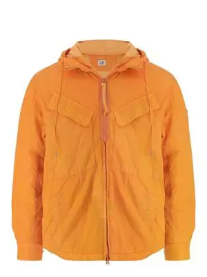 C.P. COMPANY Lens-detail Hooded Jacket - Orange