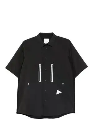 AND WANDER Short-sleeve Shirt - Black