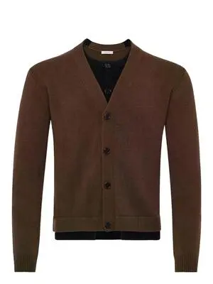 JW Anderson Layered Cardigan - Brown