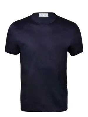 GRAN SASSO Cotton Crew-neck T-shirt - Blue