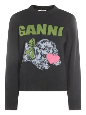 GANNI Sweater - Black