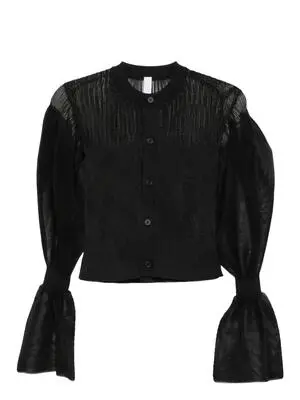 CFCL Pleated Cardigan - Black