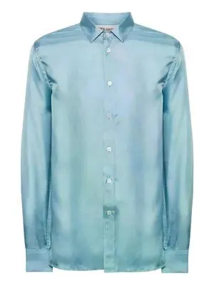 MODES Lightweight Silk Shirt - Blue