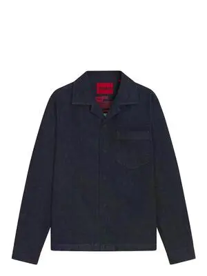 Hugo Button-up Denim Jacket - Blue
