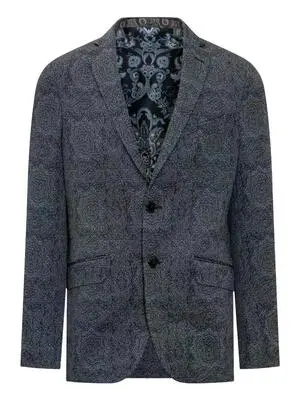 Etro Paisley Print Two-button Blazer - Blue