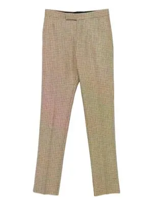 Thom Browne Checked Straight-leg Trousers - Neutrals