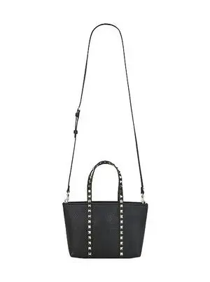 Valentino Garavani Rockstud Mini Tote Bag - Nero