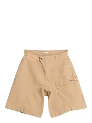 JW Anderson Twisted Workwear Shorts - Flax