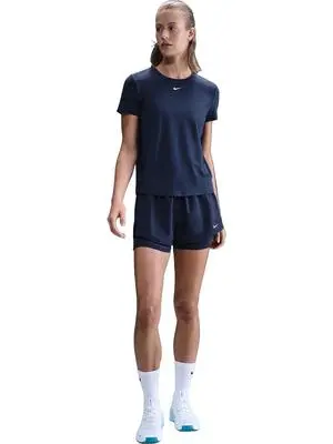 Nike One Dri-fit High-waisted 3" 2-in-1 Shorts - Blue