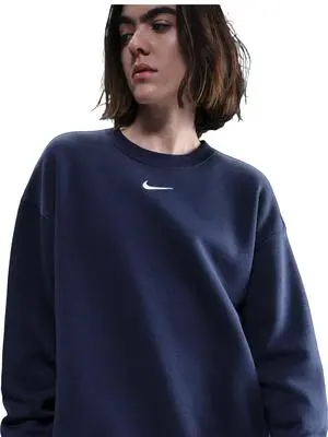 Nike Sportswear Phoenix Fleece Oversized Crew-Neck Sweatshirt Blue