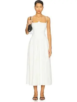 CAMILA COELHO Antonella Midi Dress - White