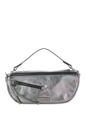 GIANNI CHIARINI Metallic Zip-fastening Tote - Silver