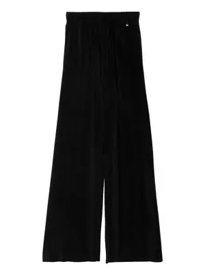 Herno Pleated Wide-leg Trousers - Black