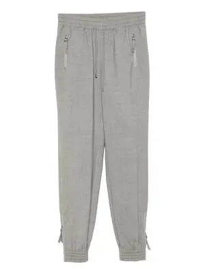 Ermanno Scervino Mélange-effect Trousers - Grey